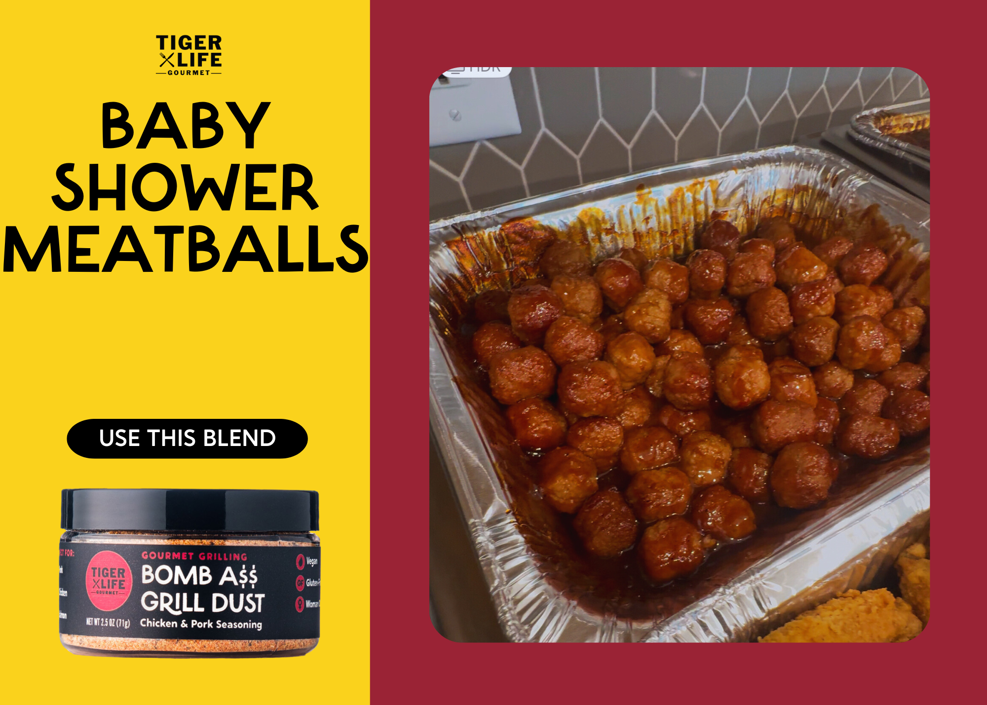 Baby Shower Meatballs for a Crowd – Tiger Life Gourmet